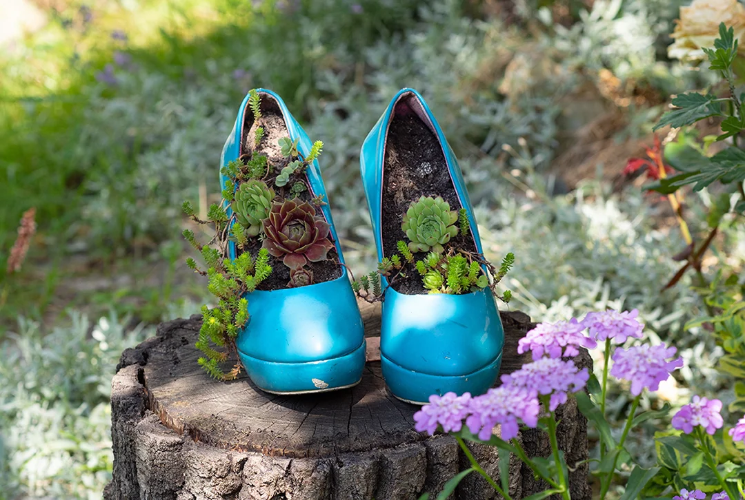 Upcycling Ideen für den Garten für 2025